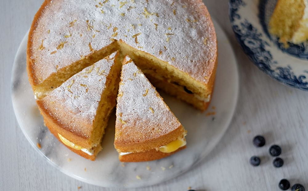 Lemon Victoria Sponge | Bake With Stork