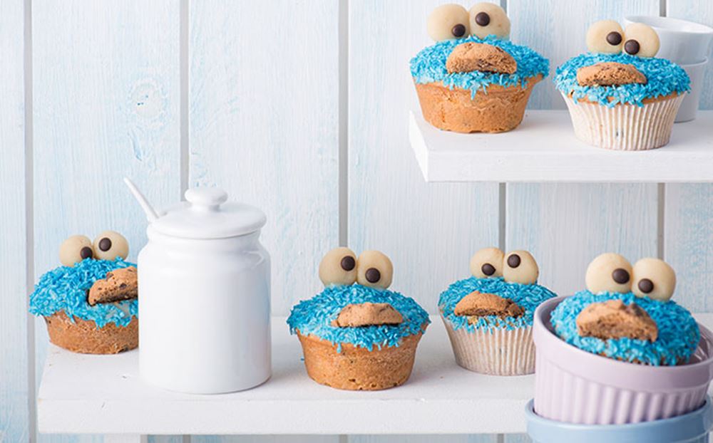 Blue Monster Muffins | Bake With Stork