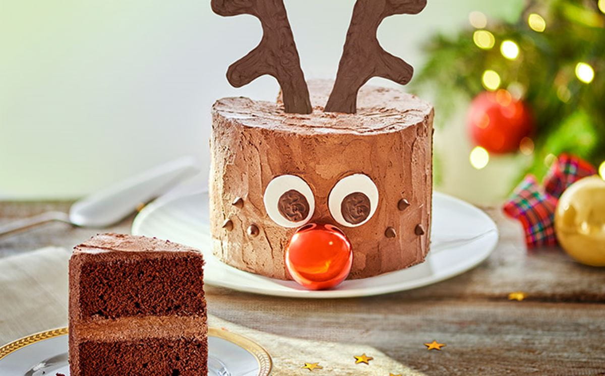 Chocolate Rudolph Cake | Bake With Stork
